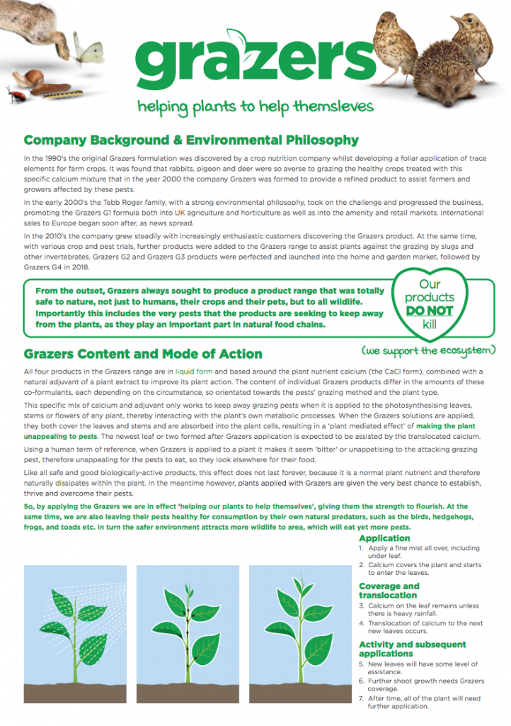 Grazers documents to provide information and assistance | Grazers